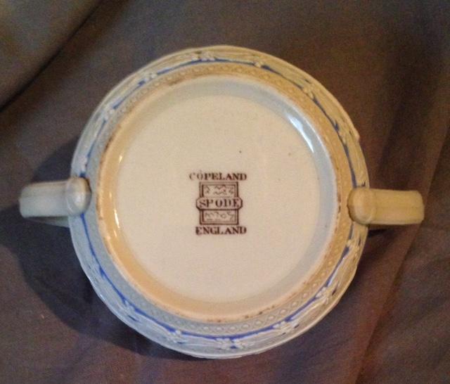 Spode Copeland Blue Jasperware Vintage Tea Set Fox Hunt Scene ...